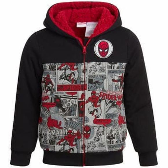 Marvel | Jackets & Coats | Spidermankidsplushhoodie | Poshmark